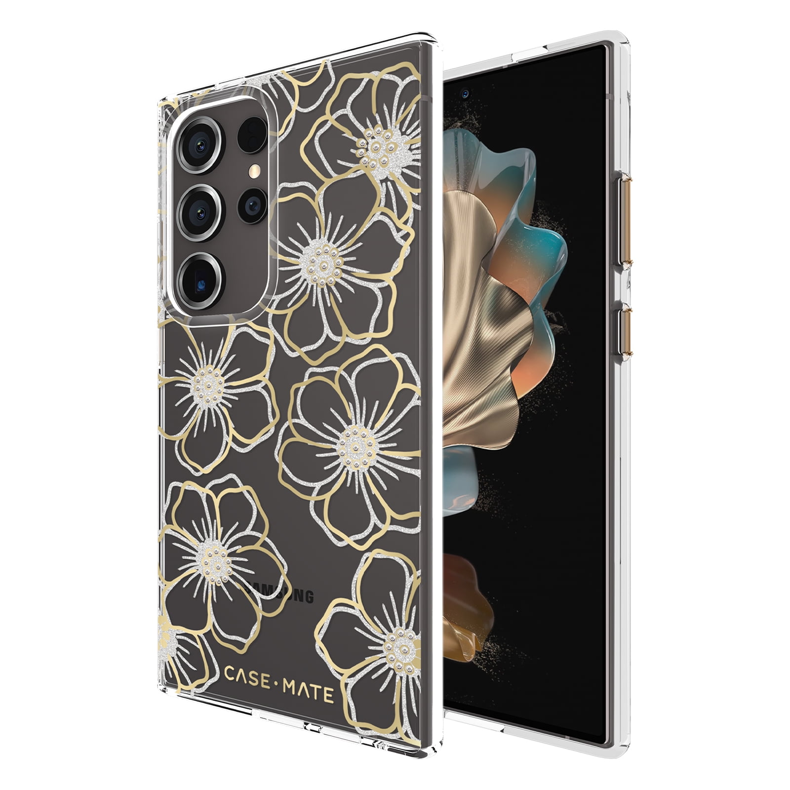 Case-Mate Samsung Galaxy S24 Ultra Case - 12ft Drop Protection - Floral Gems - Walmart.com