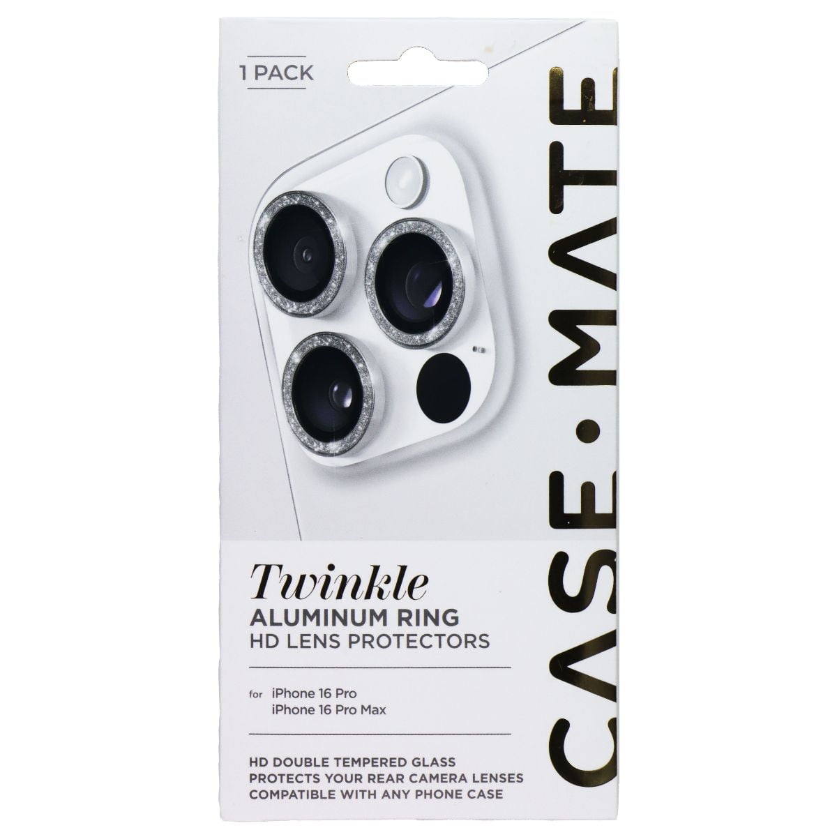 Case-Mate Twinkle Aluminum Ring HD Lens Protectors for iPhone 16 Pro ...