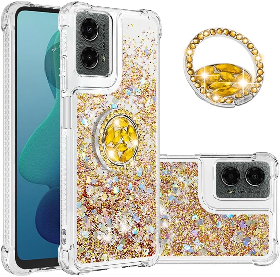 Case for Moto G 5G 2024, Moto G 5G 2024 Liquid Case Glitter Clear TPU ...