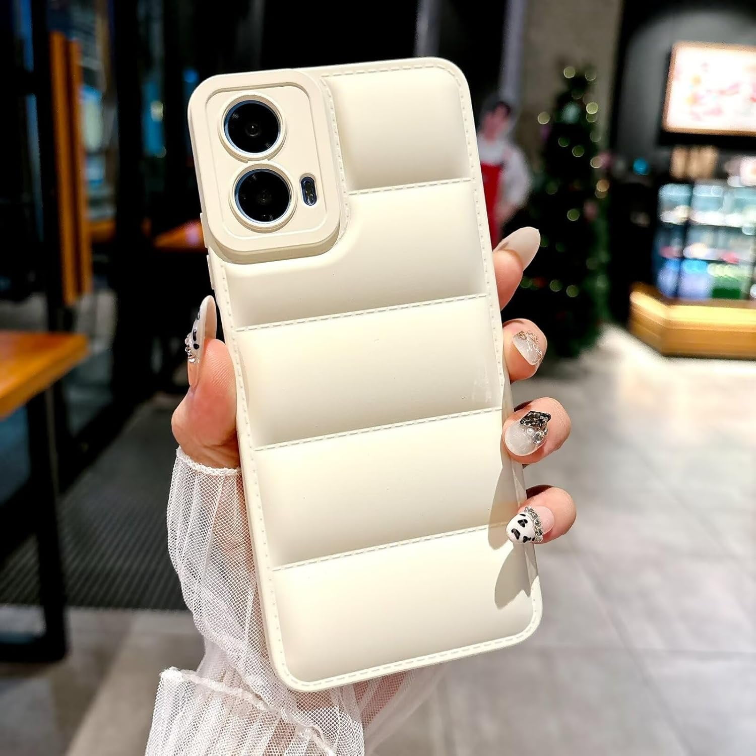 Case for Moto G32 4G,Luxury Down Pure Jacket Soft Unzip Sofa Silicone ...