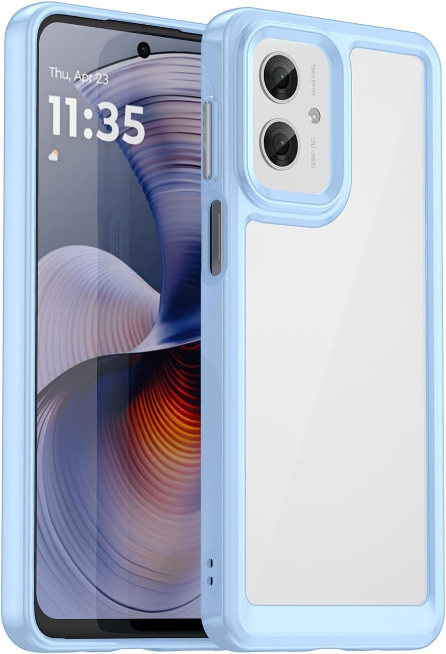 Case for Moto G55 5G,Moto G55 5G Case,Transparent TPU+PC Acrylic ...