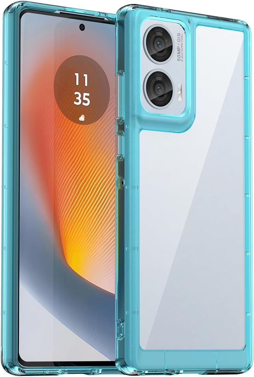 Case for Moto G85 5G,Moto G85 5G Case,Transparent TPU+PC Acrylic ...