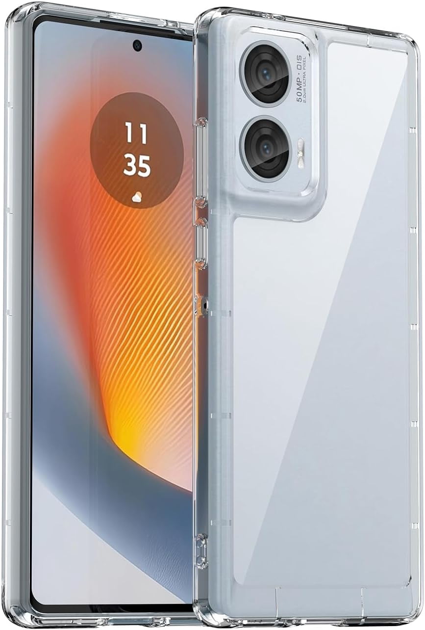 Case for Moto G85 5G,Moto G85 5G Case,Transparent TPU+PC Acrylic ...