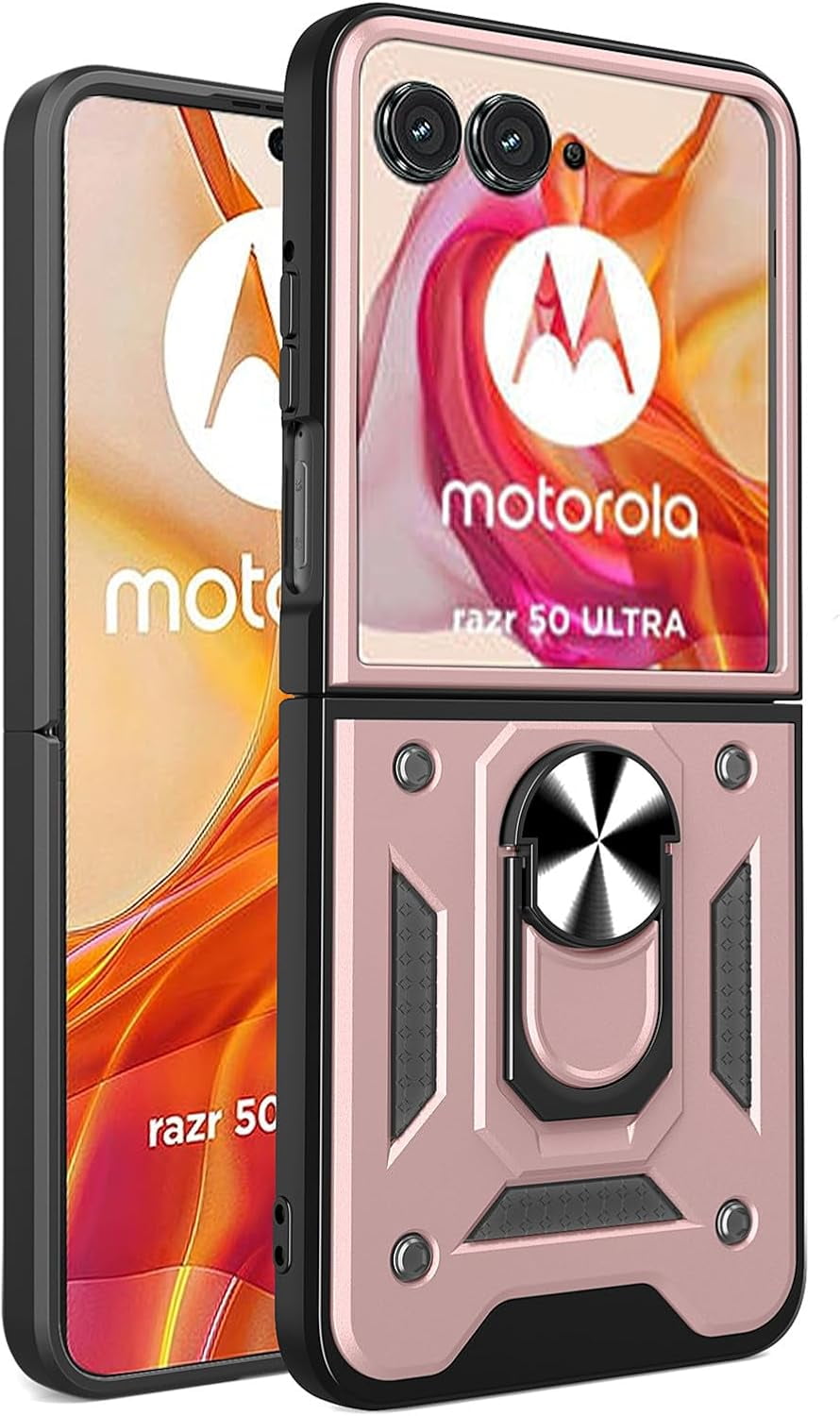 Case for Moto Razr 50 Ultra,Moto Razr Plus 2024 Case,Military Grade TPU ...