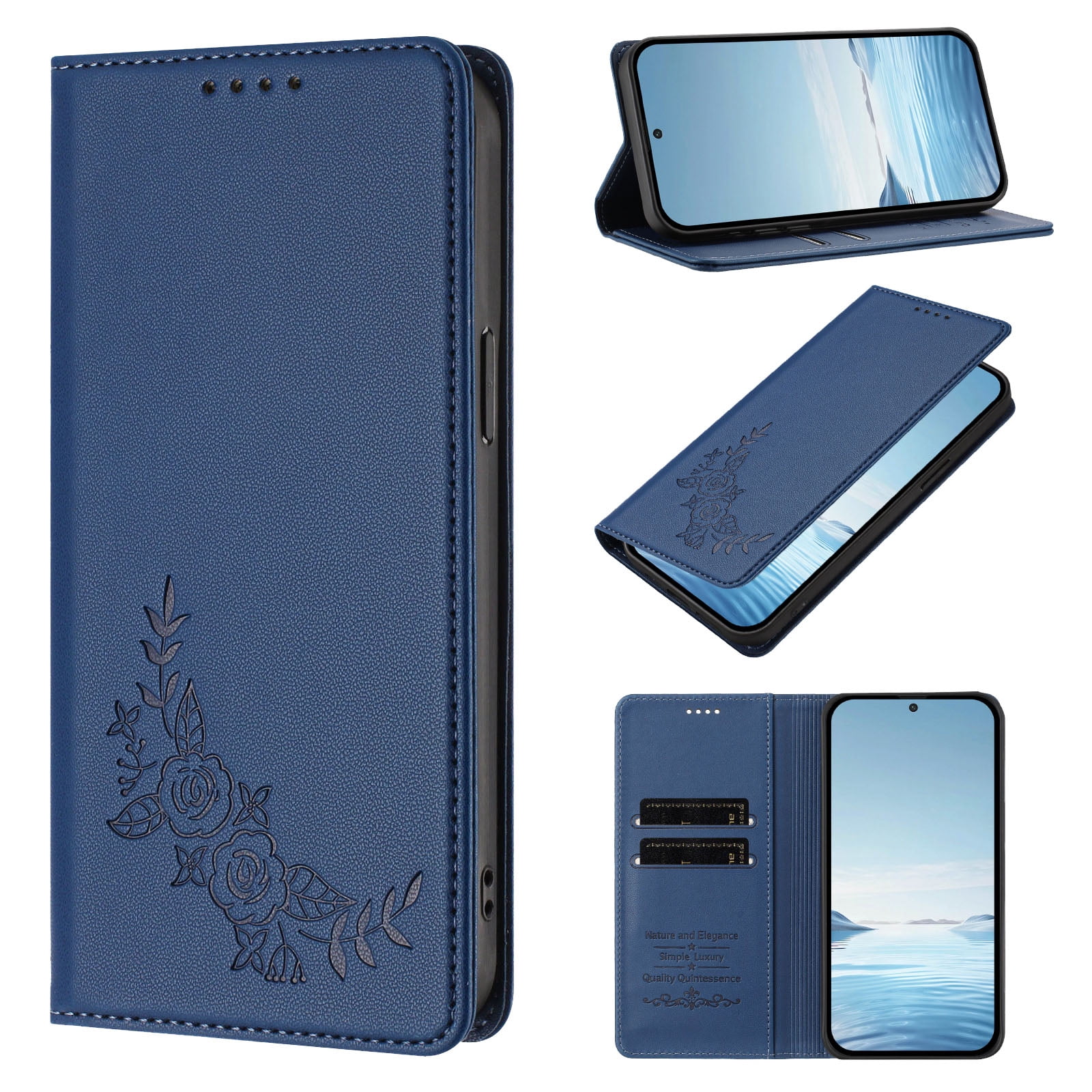 Case for Motorola Moto G06 4G / G06 Power, Shockproof PU Leather Flip ...