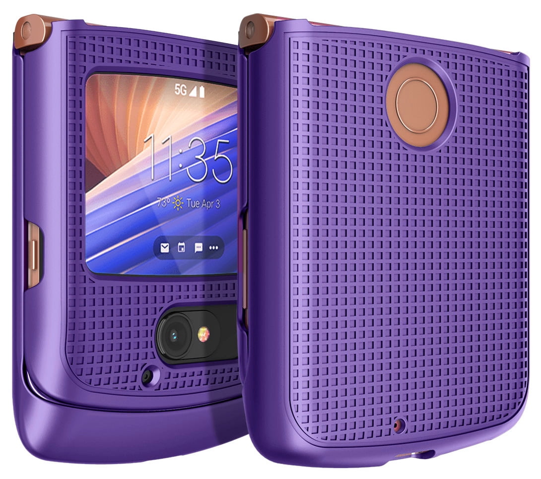 Motorola RAZR 5G Flip Phone Case, Nakedcellphone Purple Protective Hard ...