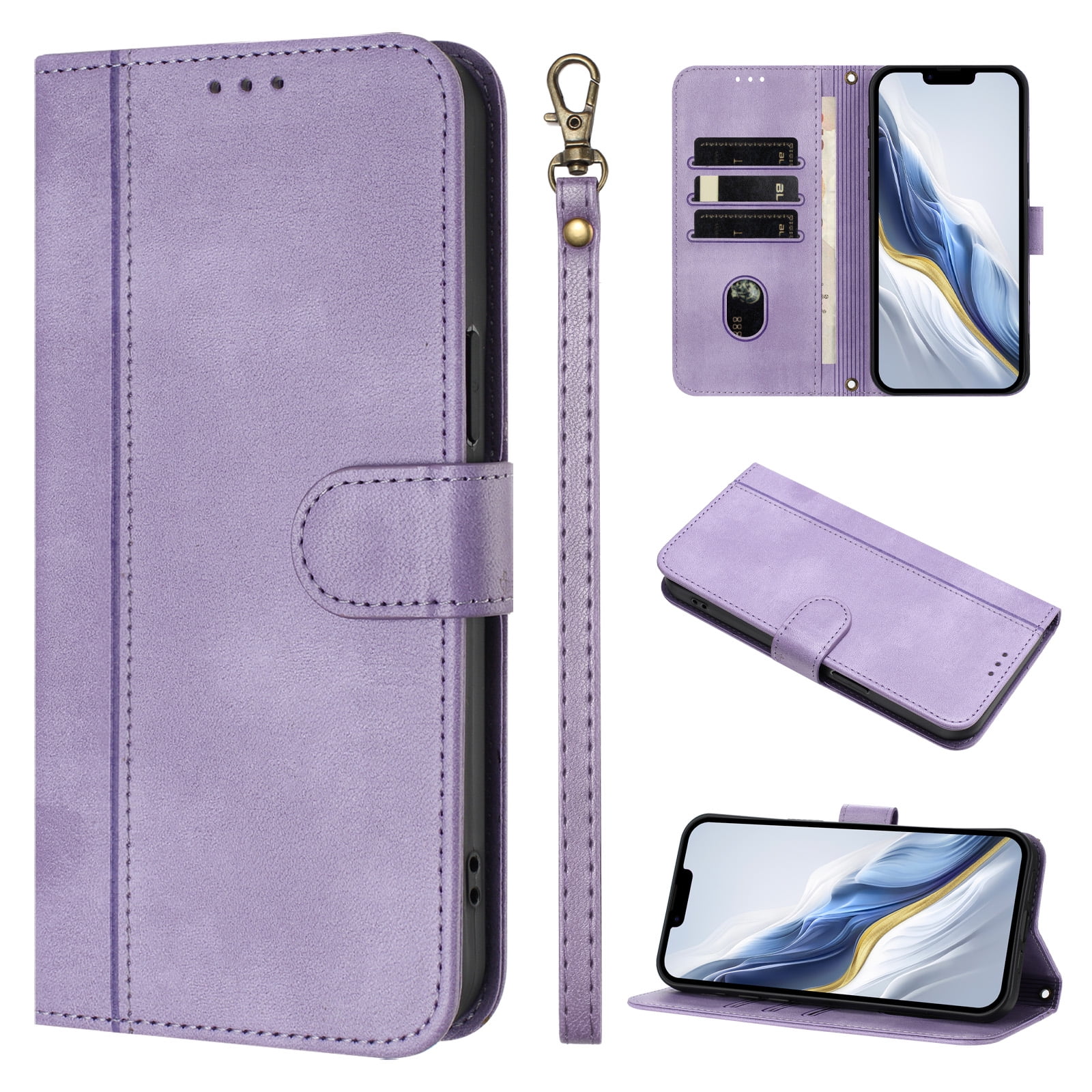 Case for NOKIA C20 Wallet Phone Cover with Wrist Strap, Card Slots and ...
