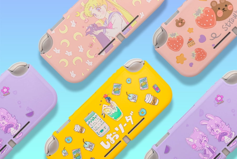 Case for Nintendo Switch Lite, Cartoon Character Cute Hard Shell ...