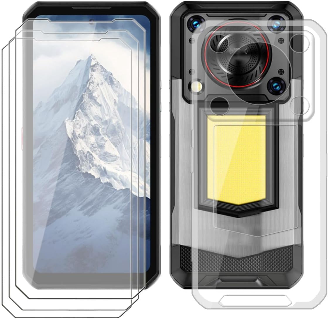Case for Oukitel WP56 (6.80") Phone + 3 Pack Screen Protector Tempered ...