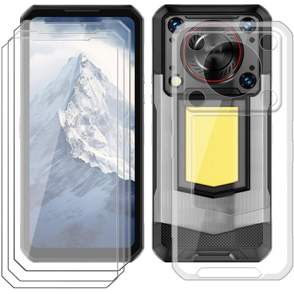 Case for Oukitel WP56 (6.80") Phone + 3 Pack Screen Protector Tempered ...