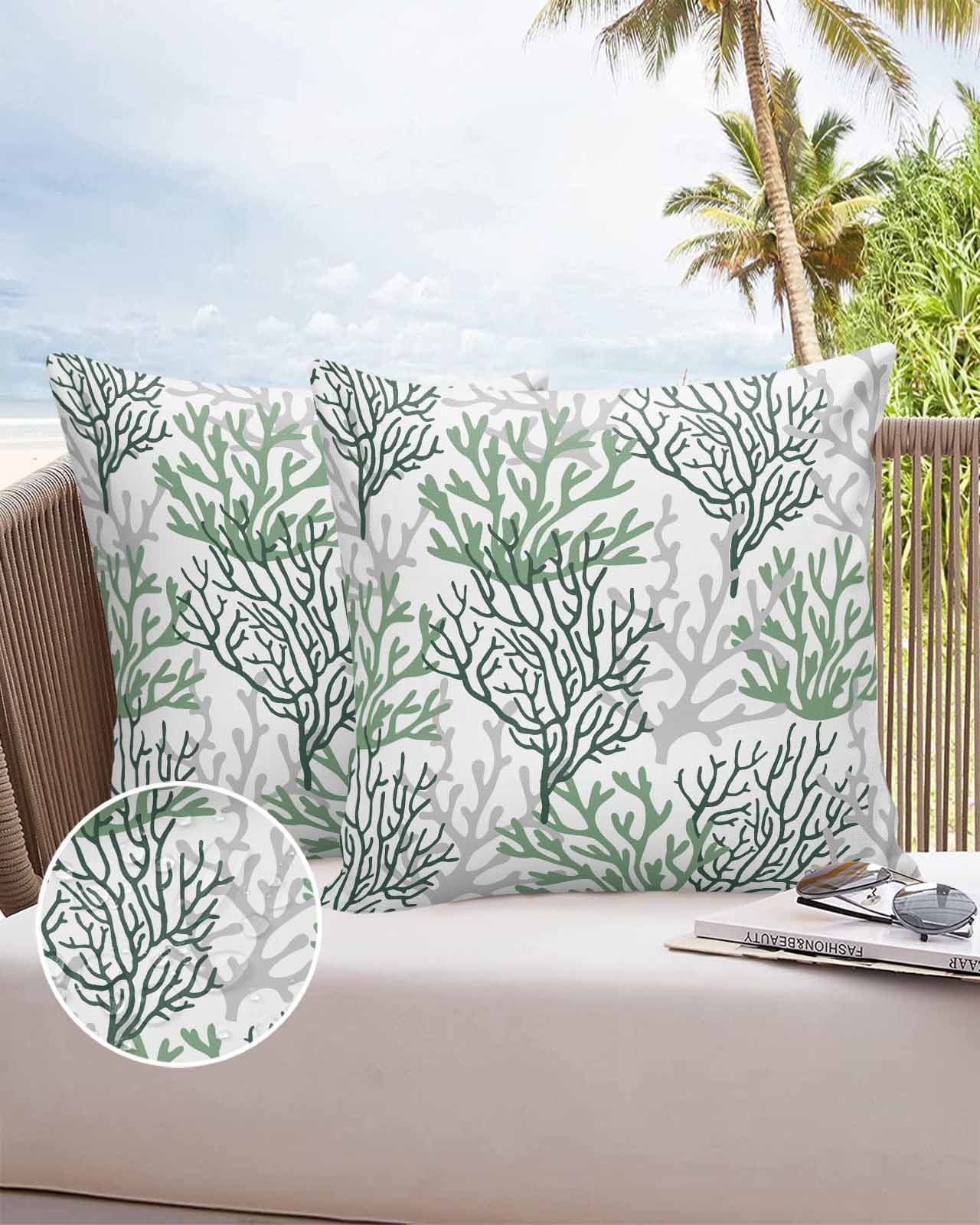Case Pillow Decor Home Green Gradient Coral Summer Mare Cover Cushion ...