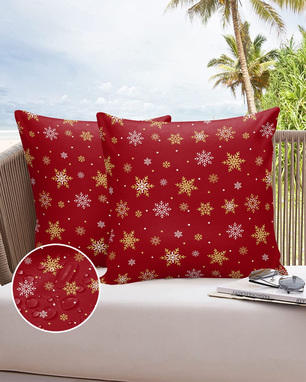 Case Pillow Decor Home Modern Cover Cushion Waterproof Chair Garden ...