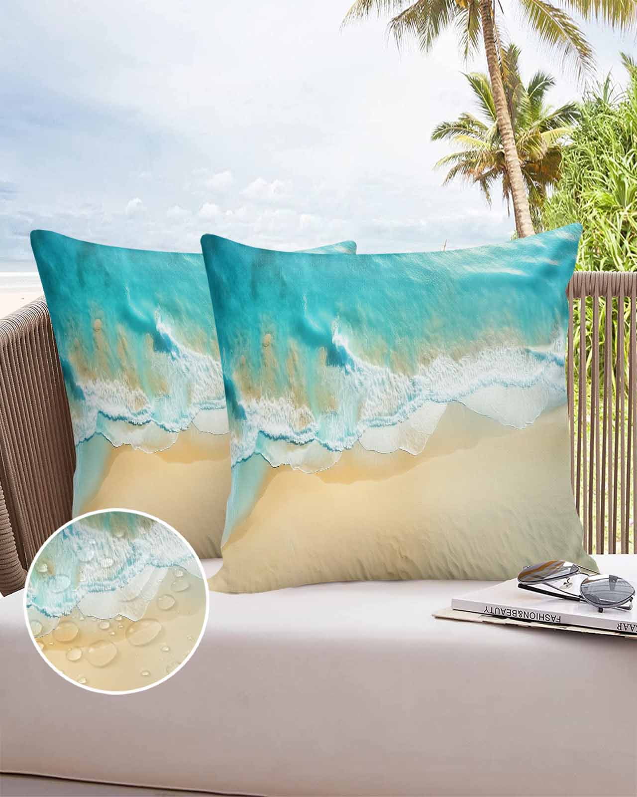 Case Pillow Decor Home Sunshe Wallpaper Summer Ocean Cover Cushion ...