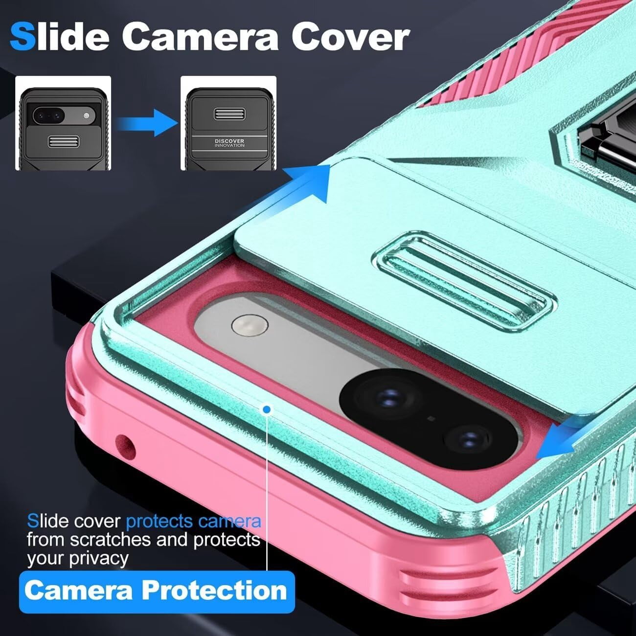 Case for Pixel 8A Case, Google 8A Case with Tempered Glass Screen ...