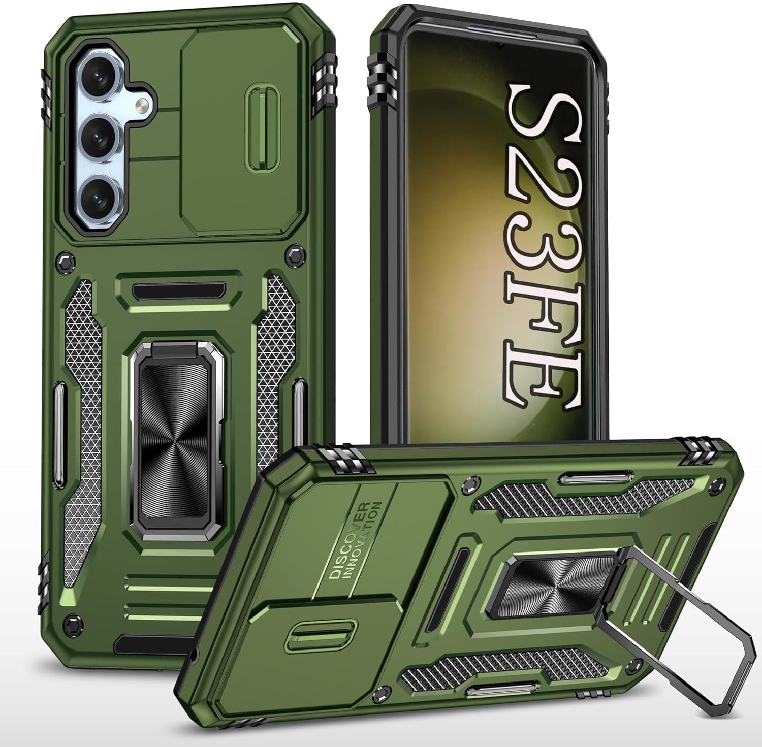 Case for S23 FE Phone Case for Galaxy S23 FE,with Camera Cover and ...