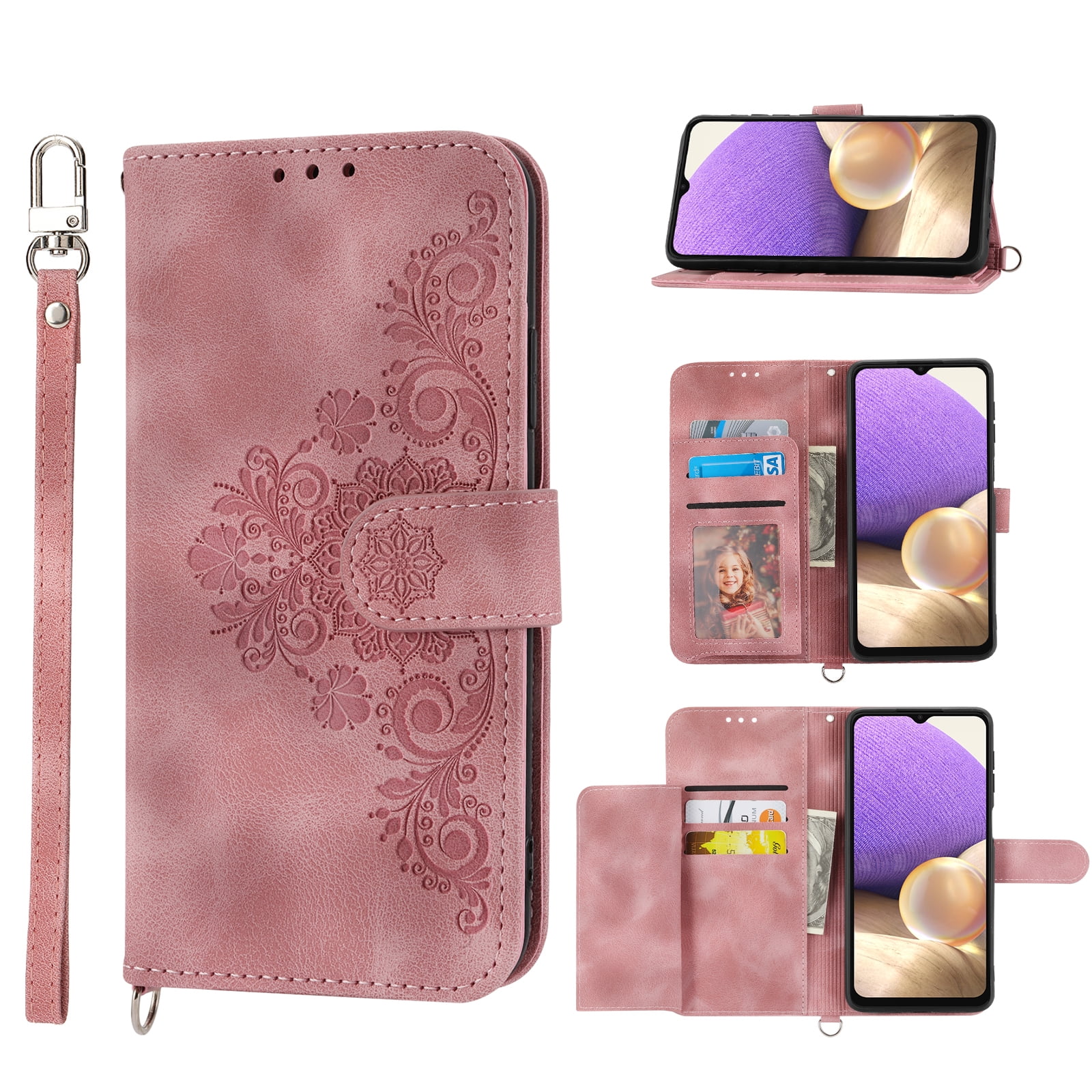 Case for Samsung A04 Wallet protective cover, PU leather flip cover ...