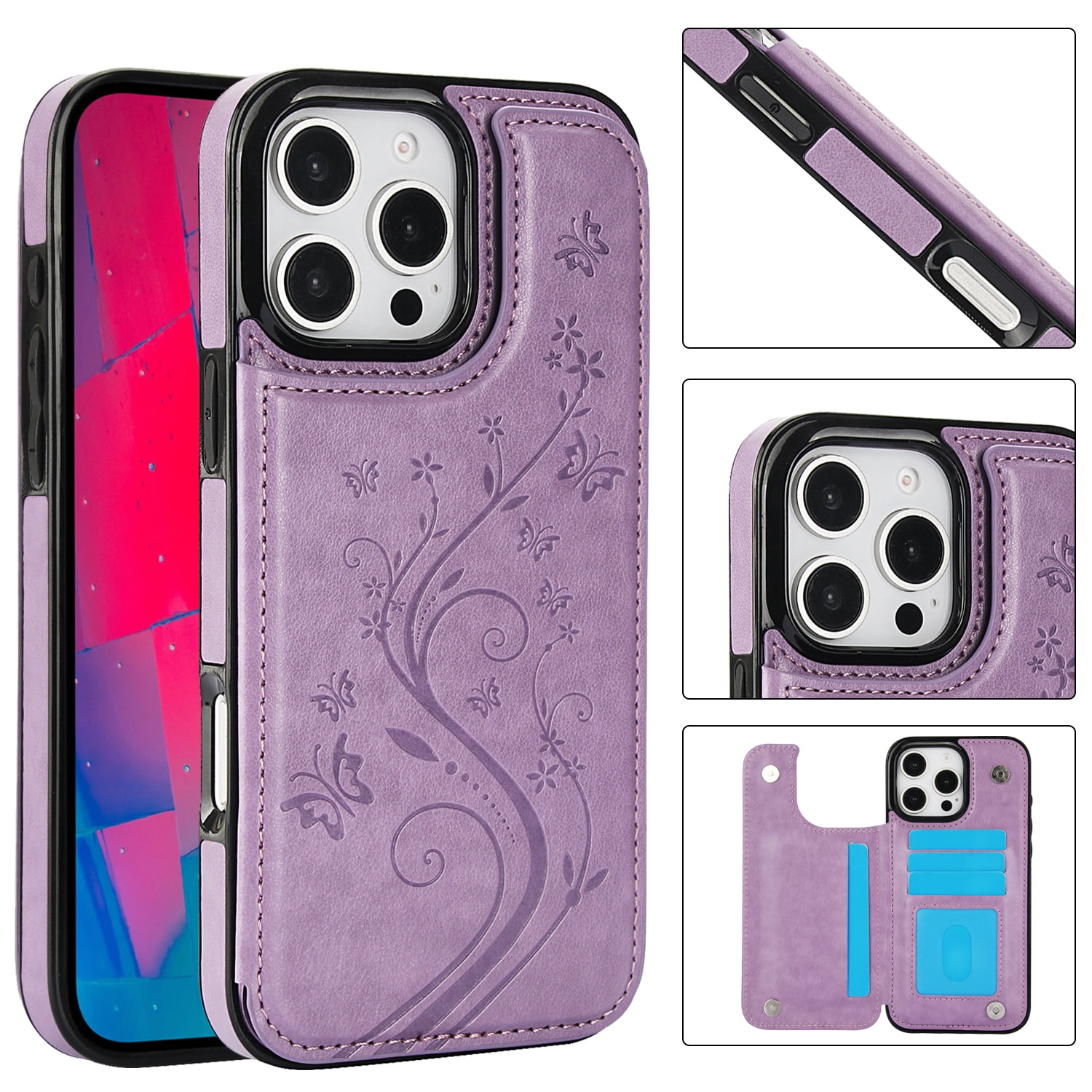 Case for Samsung A53 5G Phone case wallet with card clip, embossed ...