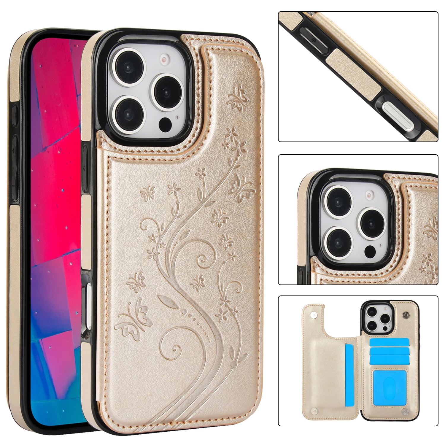 Case for Samsung A71 4G Phone case wallet with card clip, embossed ...