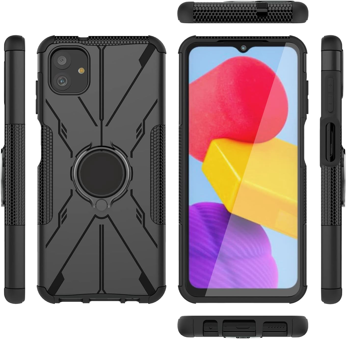Case for Samsung Galaxy A04 Case Cover,360°Rotatable Kickstand Dual ...