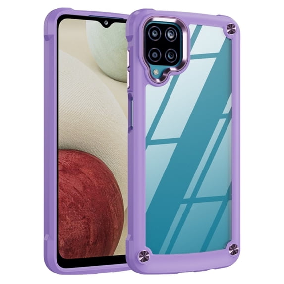 Case for Samsung Galaxy A12 6.5-inch Four-Corner Airbag Shock-Absorbing ...
