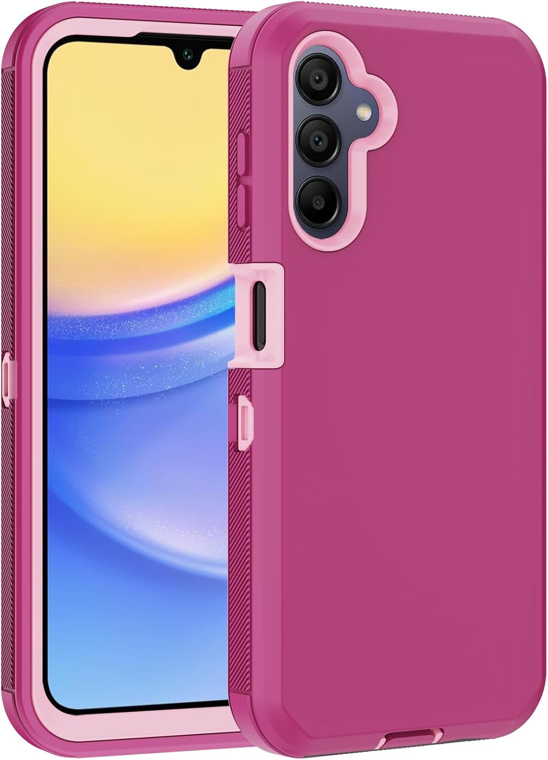 Case for Samsung Galaxy A15 5G Protective Phone Cover Wine/Pink | with ...