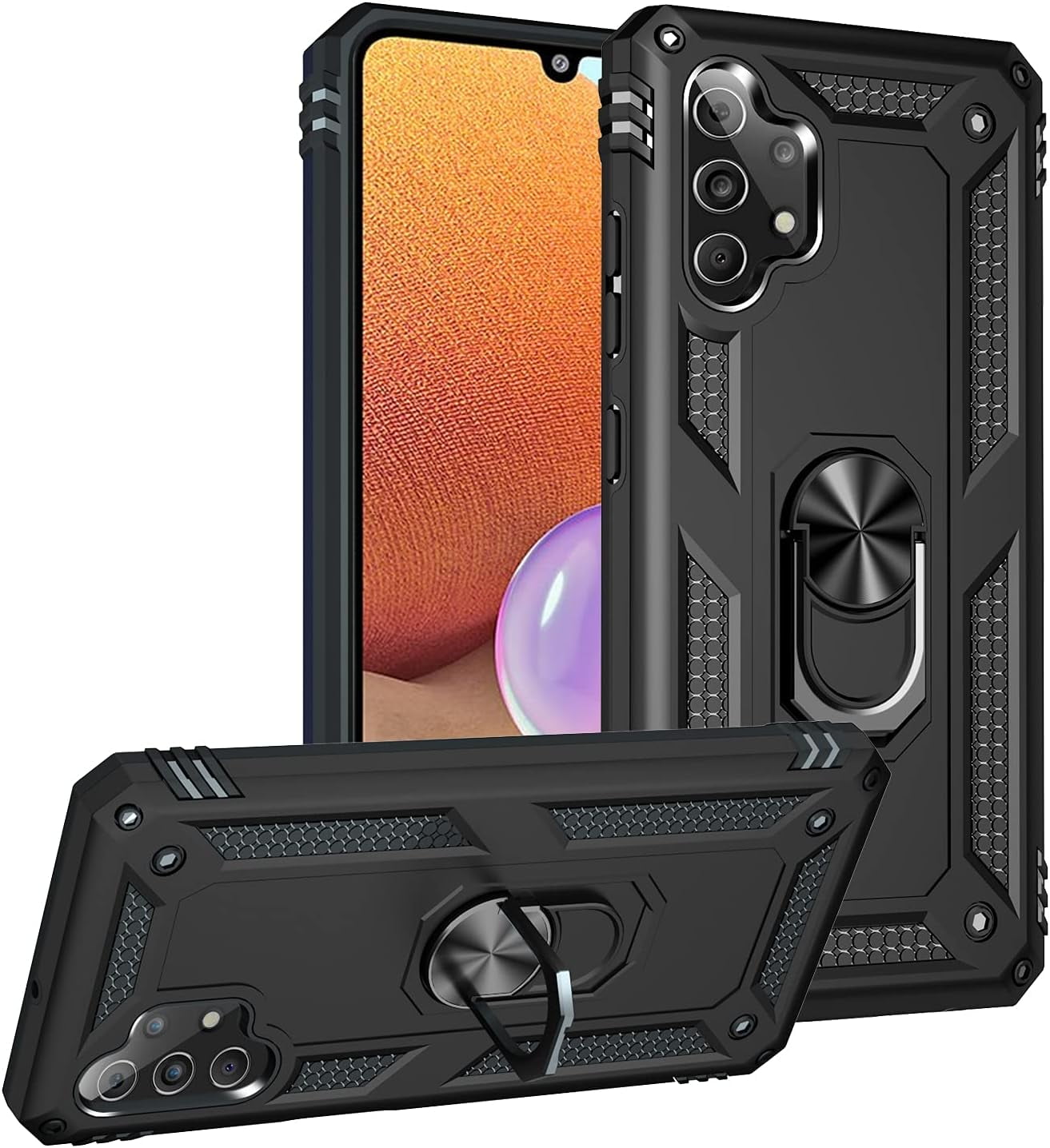 Case for Samsung Galaxy A32 4G Case Cover,with Rotating Bracket Case for Samsung SM-A325F/DS ...