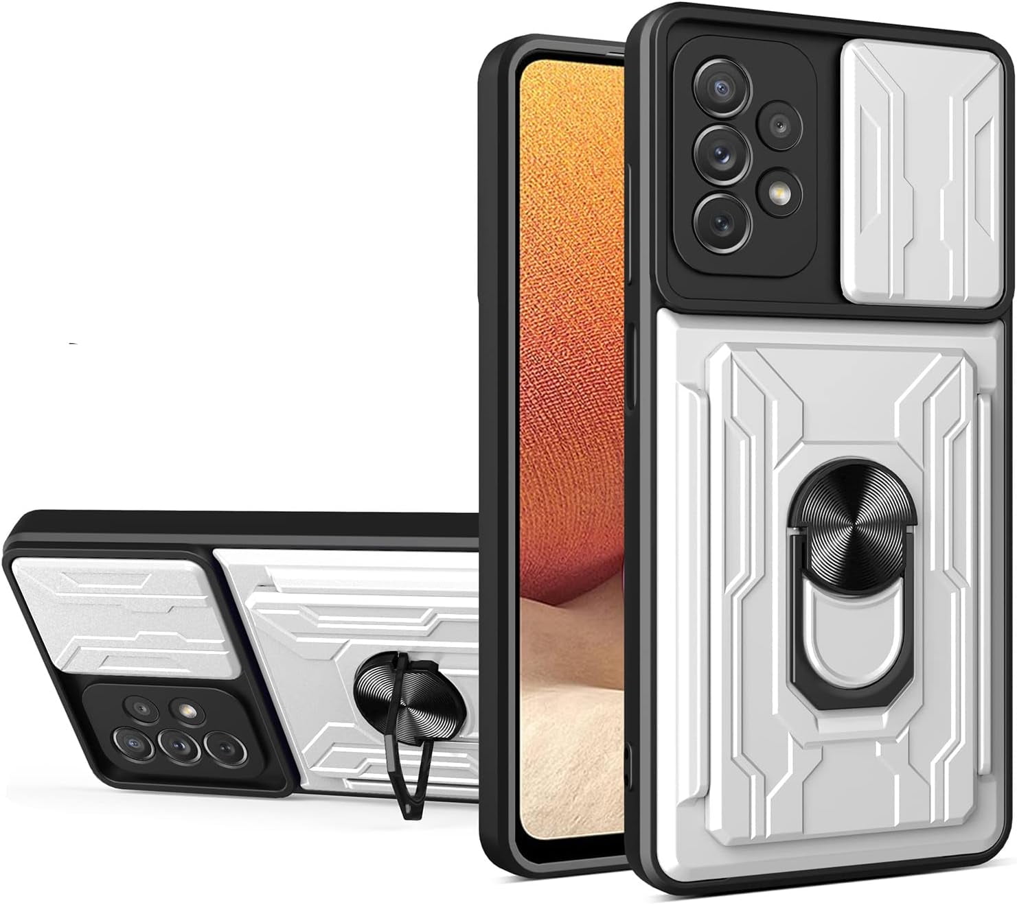 Case for Samsung Galaxy A32 4G (Not 5G) with Card Holder, Heavy Duty ...