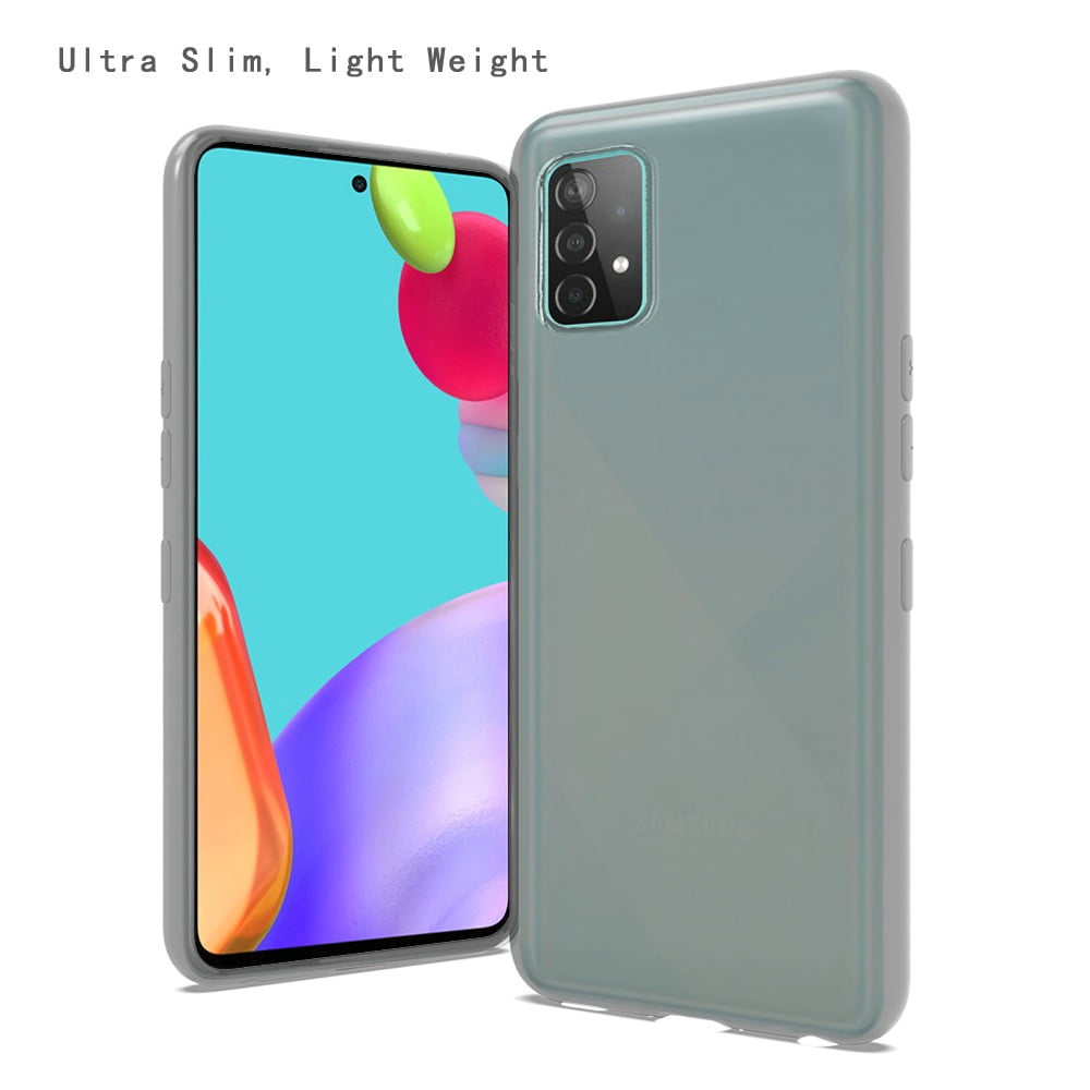 Case for Samsung Galaxy A52 5G Hybrid Soft Silicone Rubber Gummy TPU ...