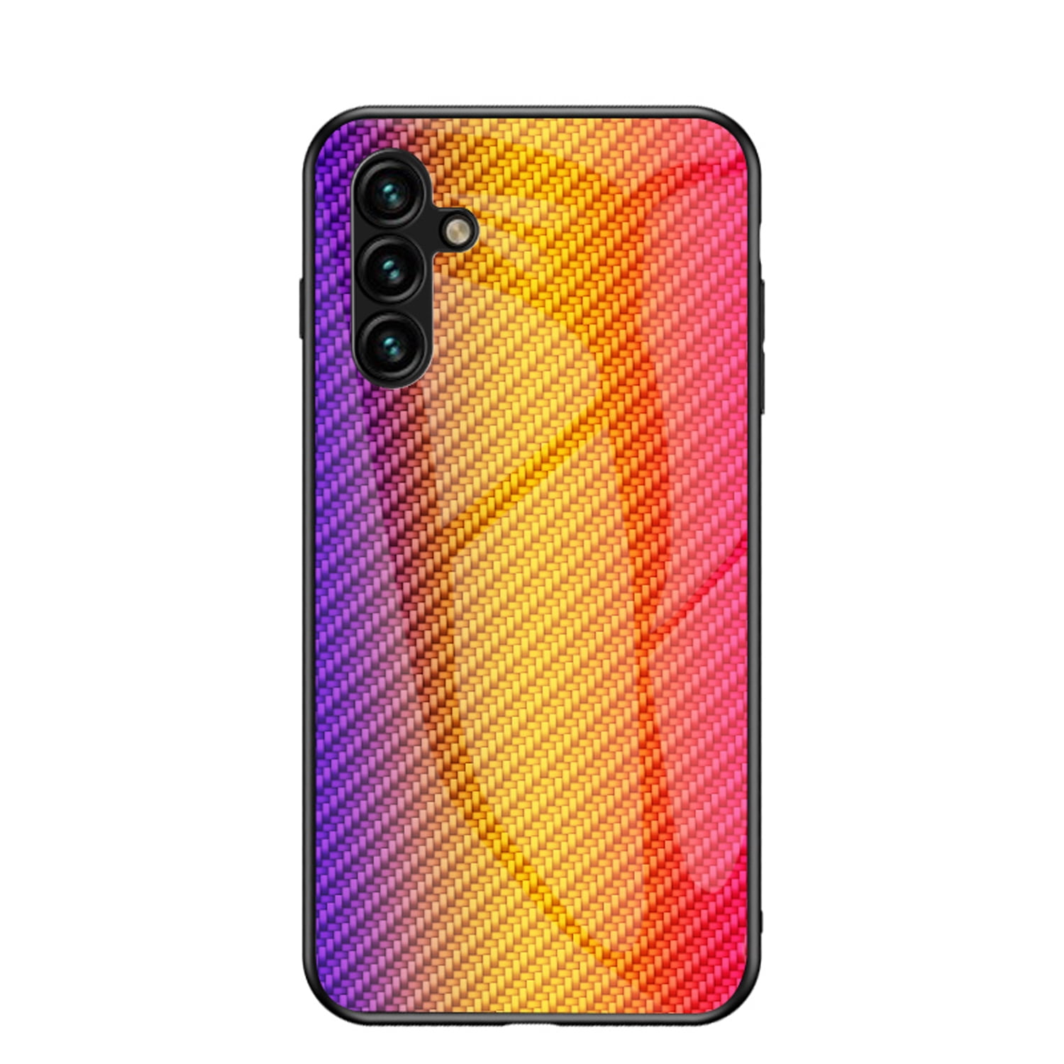 Case for Samsung Galaxy A54 5G Carbon Fiber Texture Tempered Glass ...