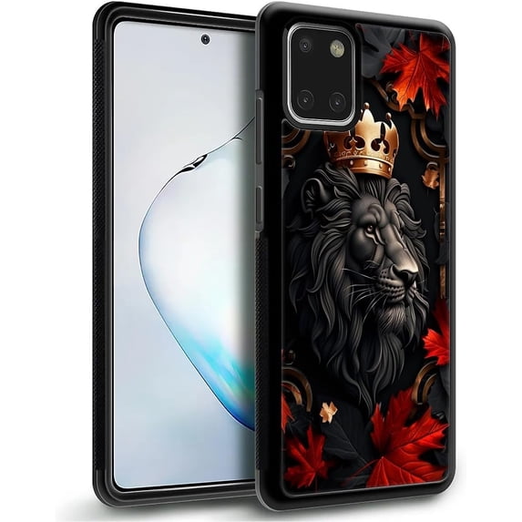 Case for Samsung Galaxy Note 10 Lite, Maple Leaf Lion King Design ...