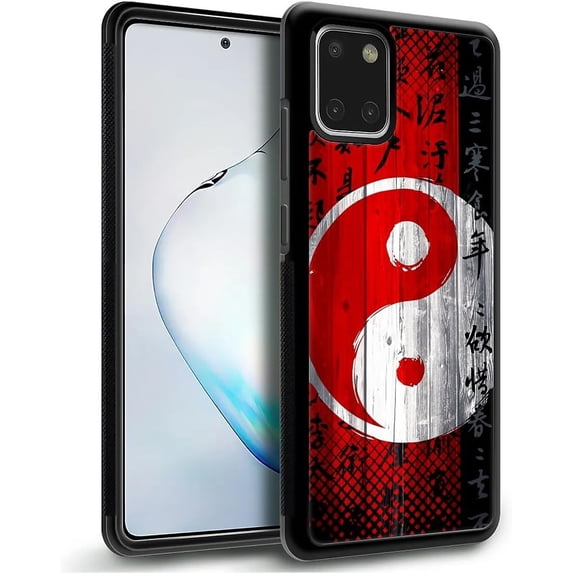 Case for Samsung Galaxy Note 10 Lite, Yin Yang Red Design - Hybrid ...
