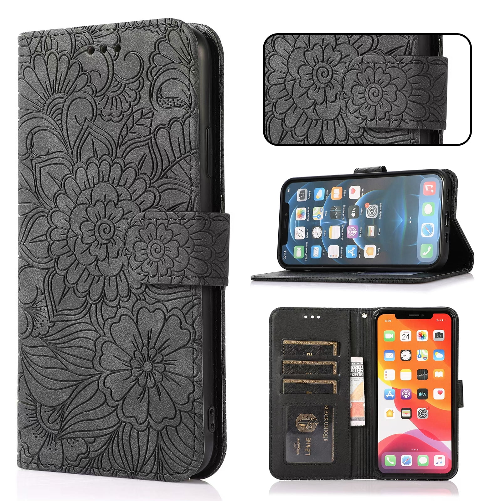 Case for Samsung Galaxy Note 8, Premium Leather Magnetic Closure Slim ...