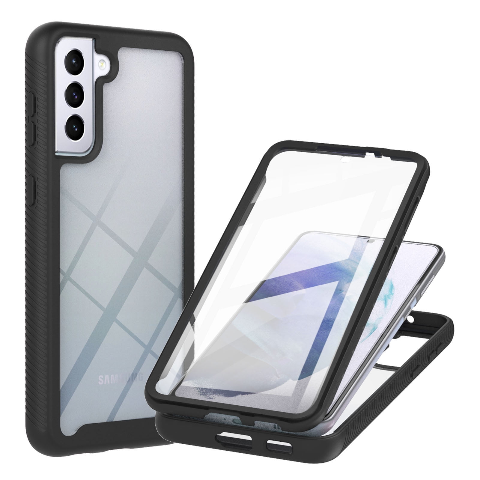 Samsung Galaxy S21 Case, Rugged Full Body Protection, Built-in Screen ...