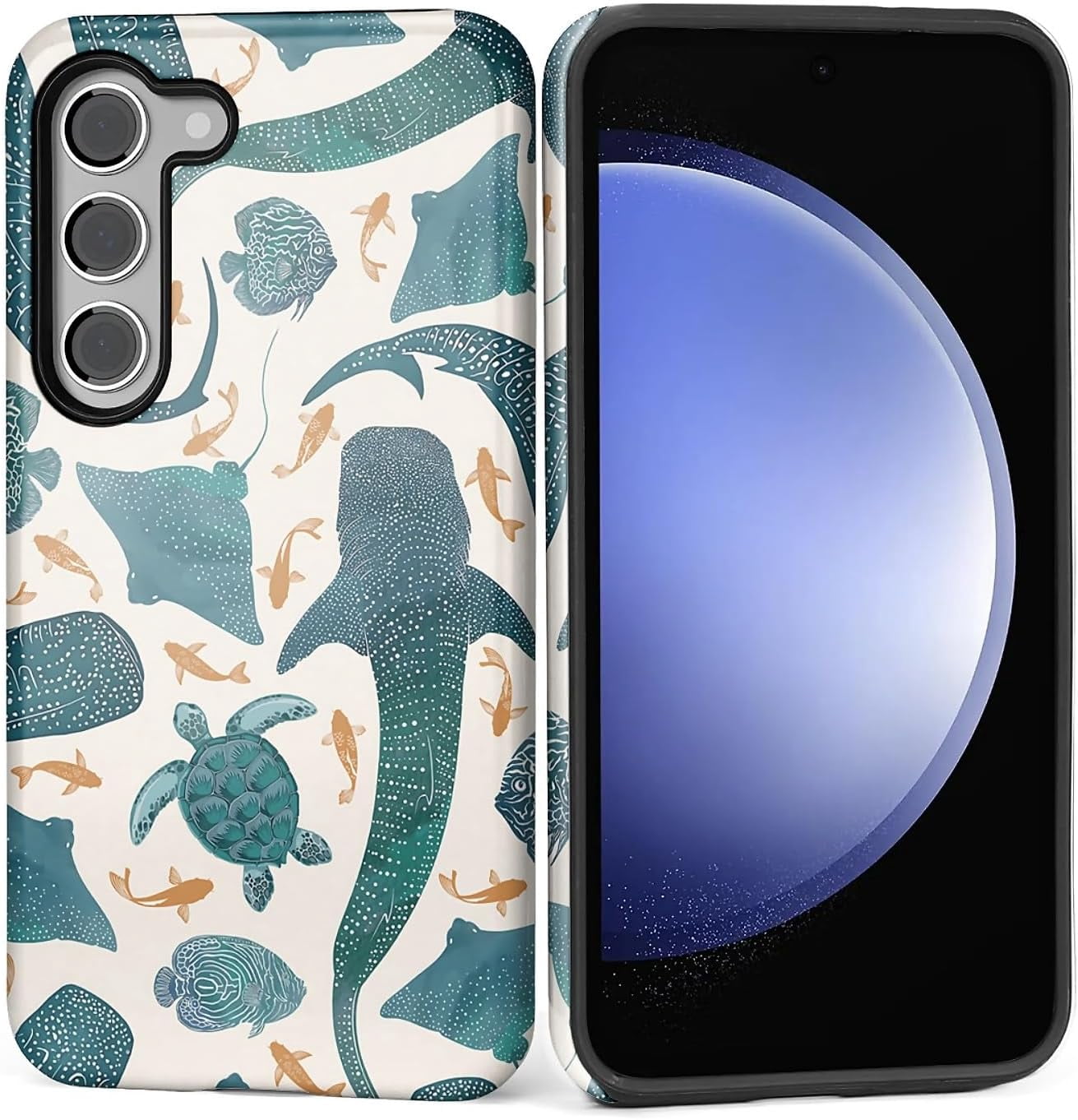 Case for Samsung Galaxy S23 Plus, Matte Soft Silicone and Hard PC Anti ...