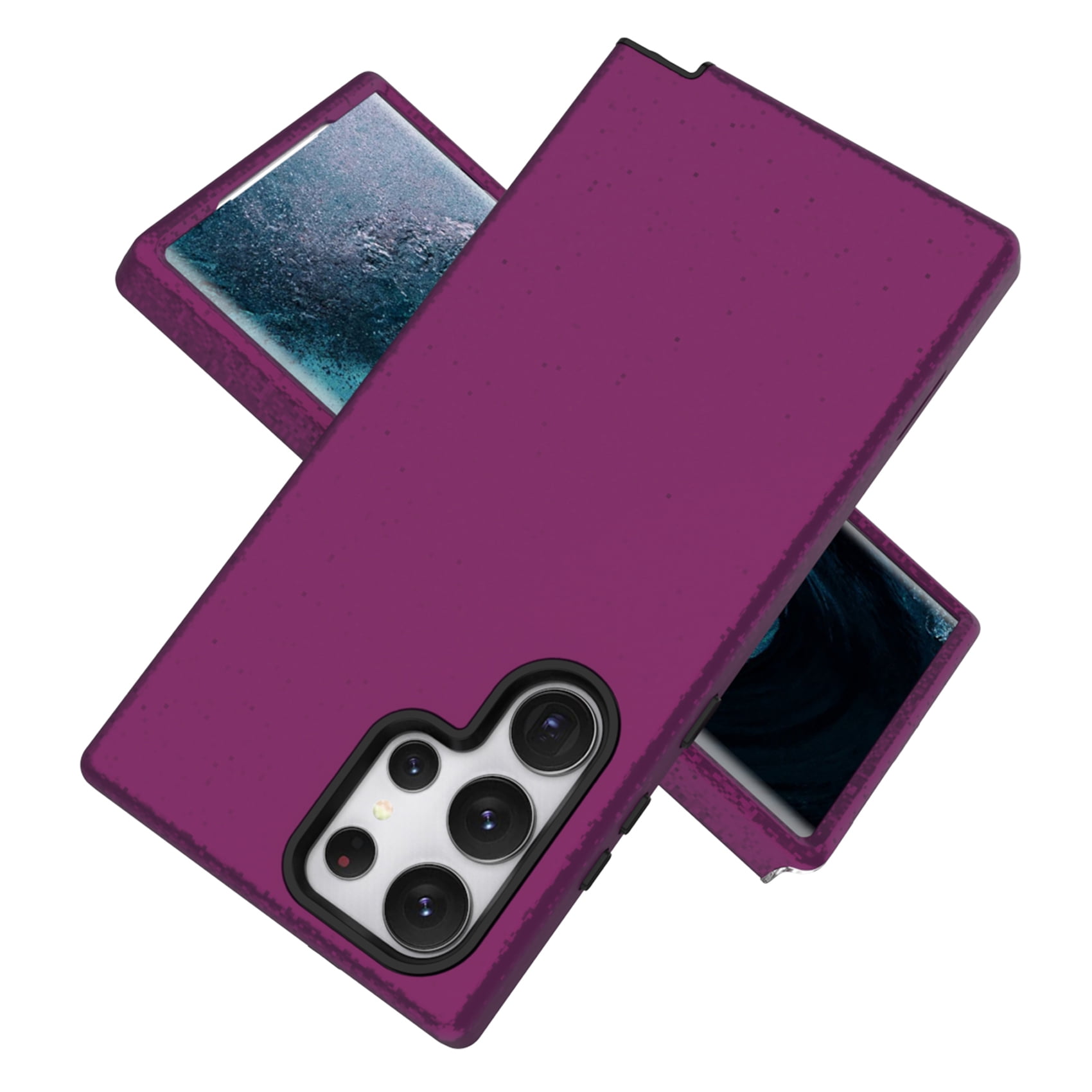 Case for Samsung Galaxy S23 Ultra, 3 Layers Protection PU Leather ...