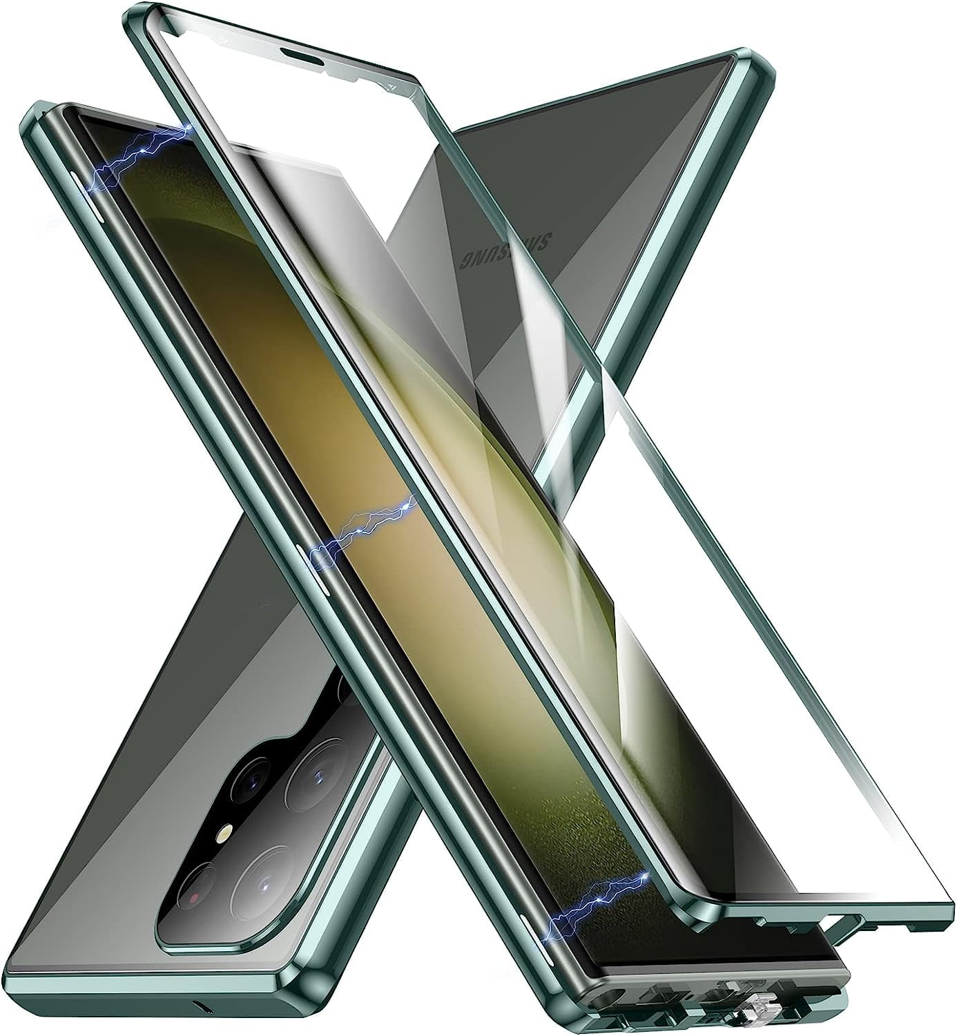 Case for Samsung Galaxy S23 Ultra, 360 Degree Front and Back Clear ...