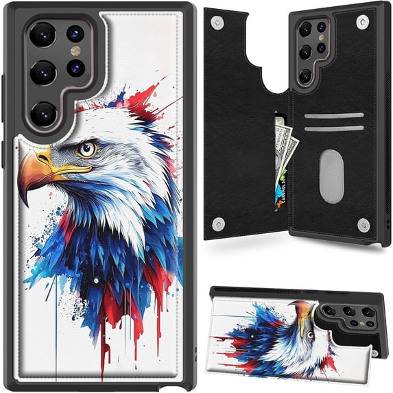 Case for Samsung Galaxy S23 Ultra Case Wallet Case with Card Holder, PU ...
