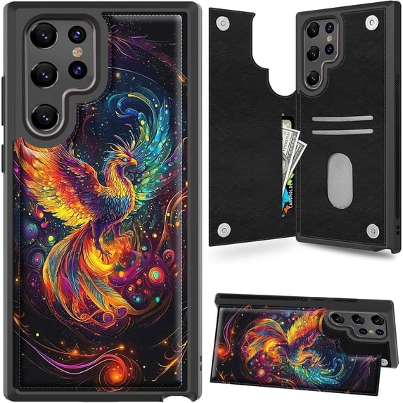 Case for Samsung Galaxy S23 Ultra Case Wallet Case with Card Holder, PU ...