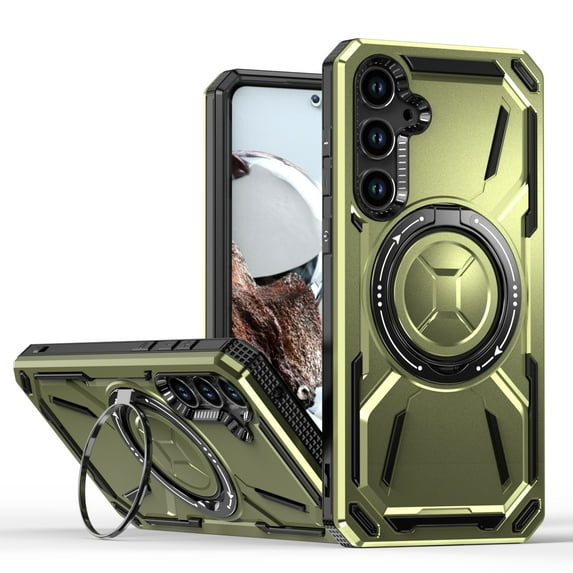 Case for Samsung Galaxy S24 FE with Ring Stand, Support Magnetic ...