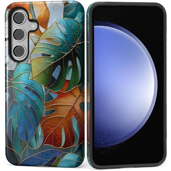 Case for Samsung Galaxy S24 Plus,2 in 1 PC Hard Shell Silicone Inner ...