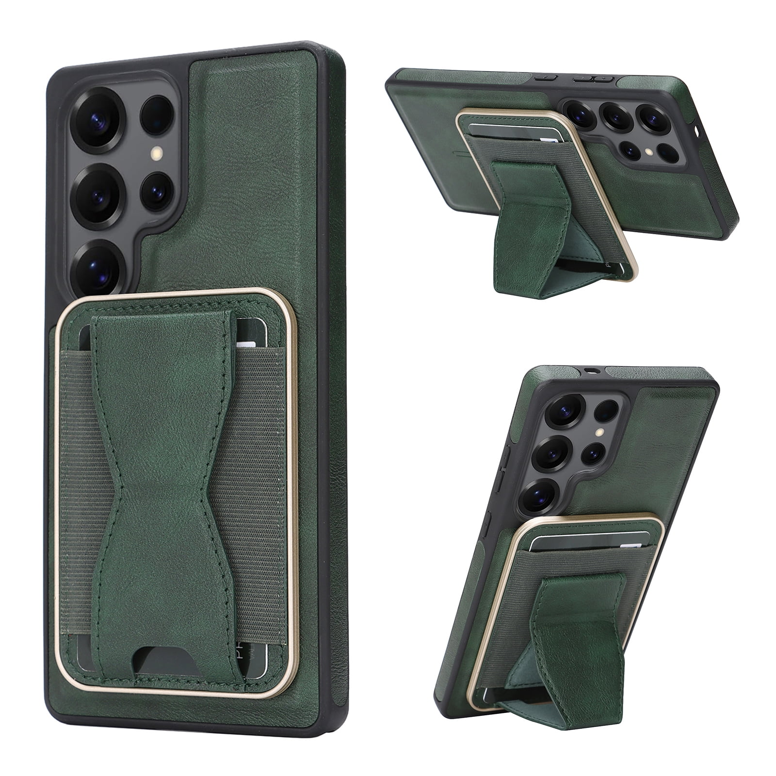 Case for Samsung Galaxy S24 Plus, PU Leather PC + TPU Protective Case ...
