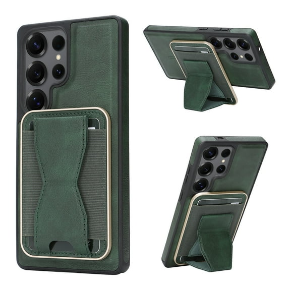 Case for Samsung Galaxy S24 Plus, PU Leather PC + TPU Protective Case ...