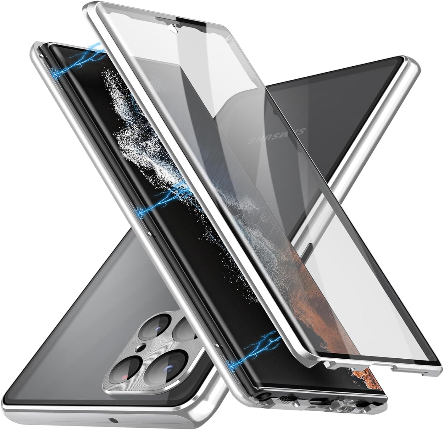 Case for Samsung Galaxy S24 Ultra/S24 Plus/S24, 360°Full Body Double ...