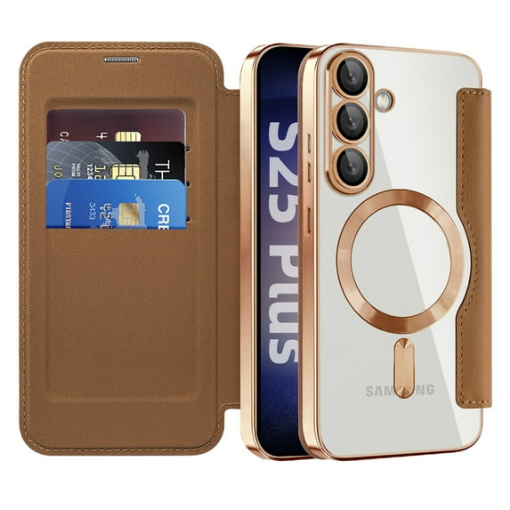 Case for Samsung Galaxy S25 Plus Case Wallet Compatible with Magsafe ...