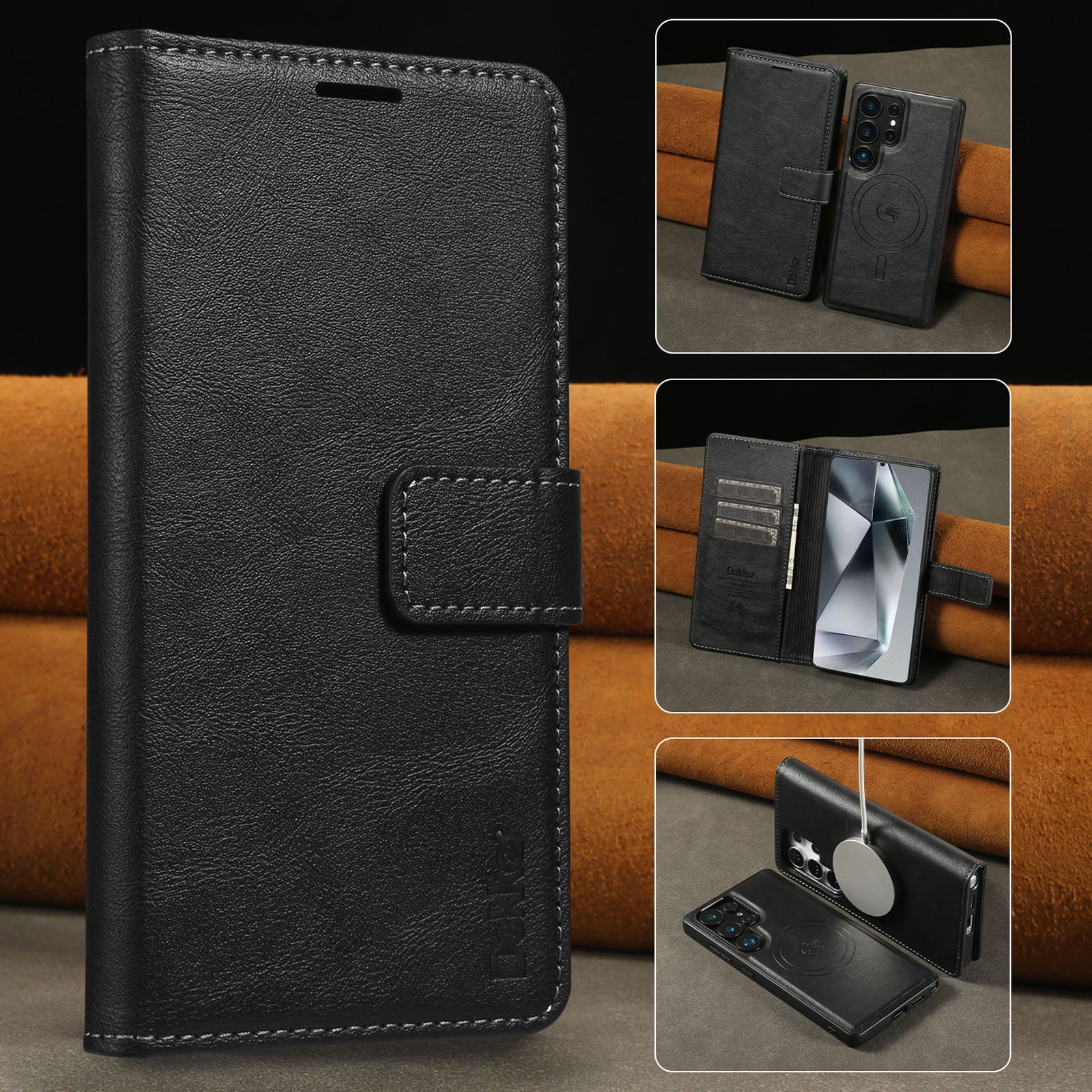 Case for Samsung Galaxy S25 Plus, PU Leather Folio Wallet Case with ...
