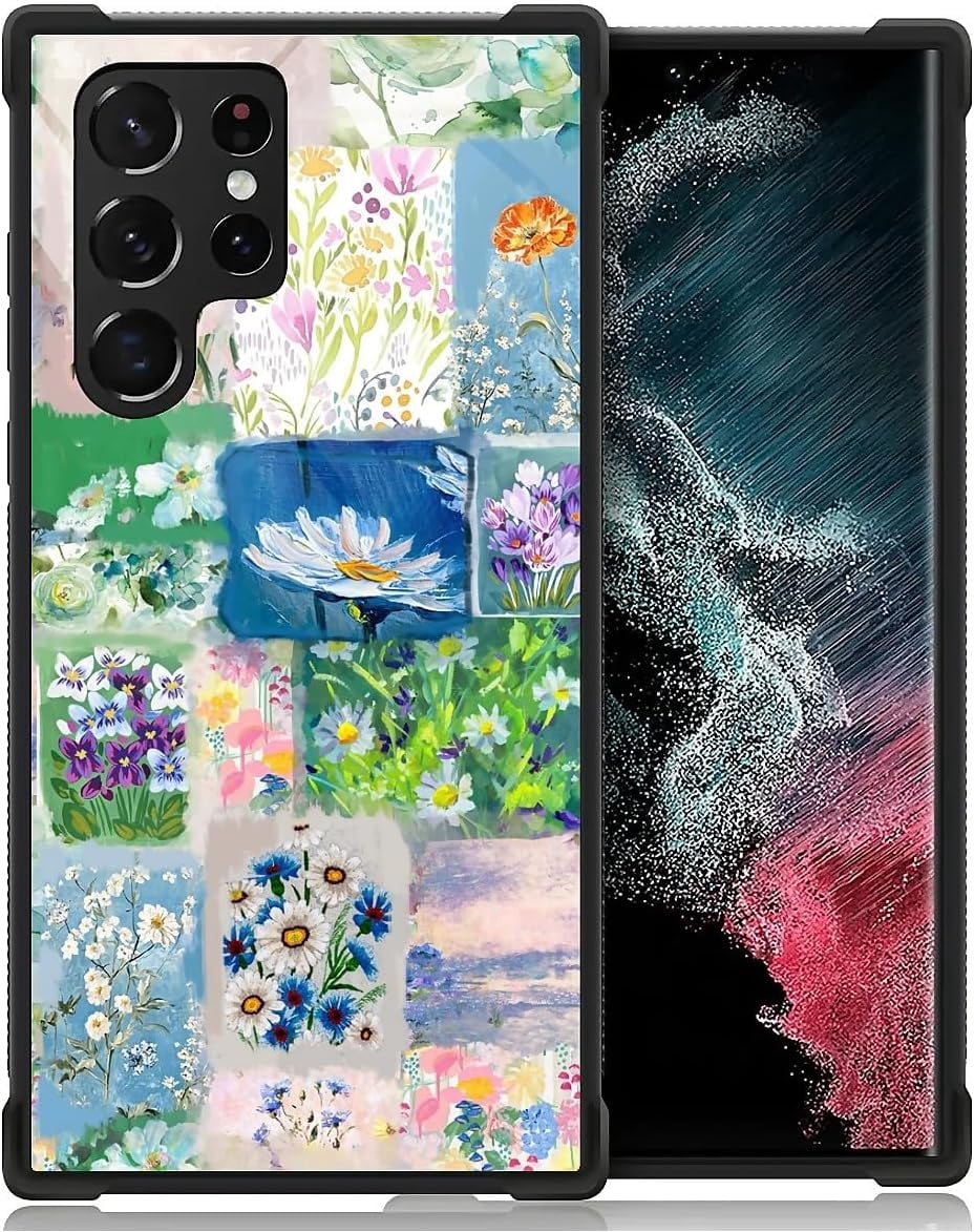 Case for Samsung Galaxy S25 Ultra ,Collage Watercolor Aesthetic Floral ...
