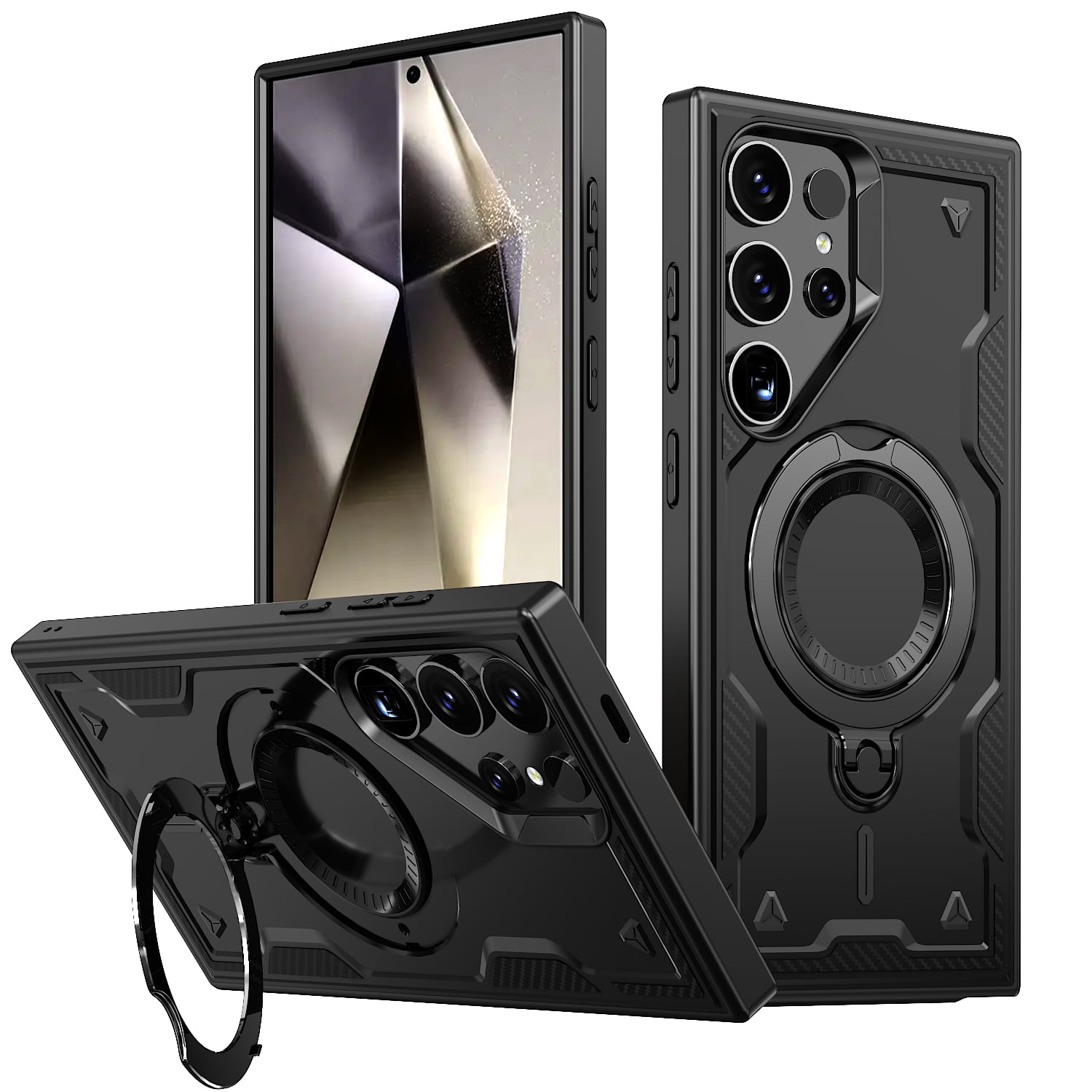 Case for Samsung Galaxy S25 Ultra,Military Grade [Built-in Kickstand][Compatible With MagSafe ...