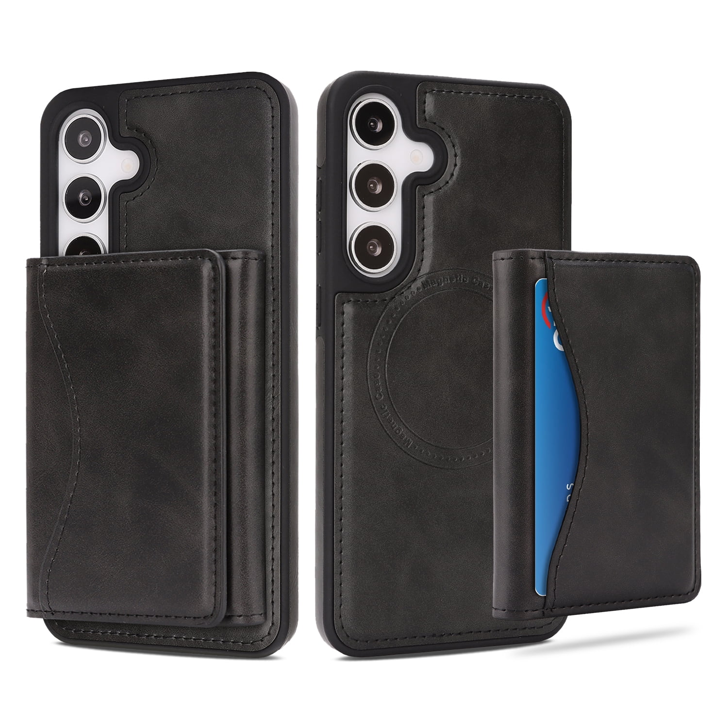 Case for Samsung Galaxy S25+ Wallet Case with Detachable Folio Card ...
