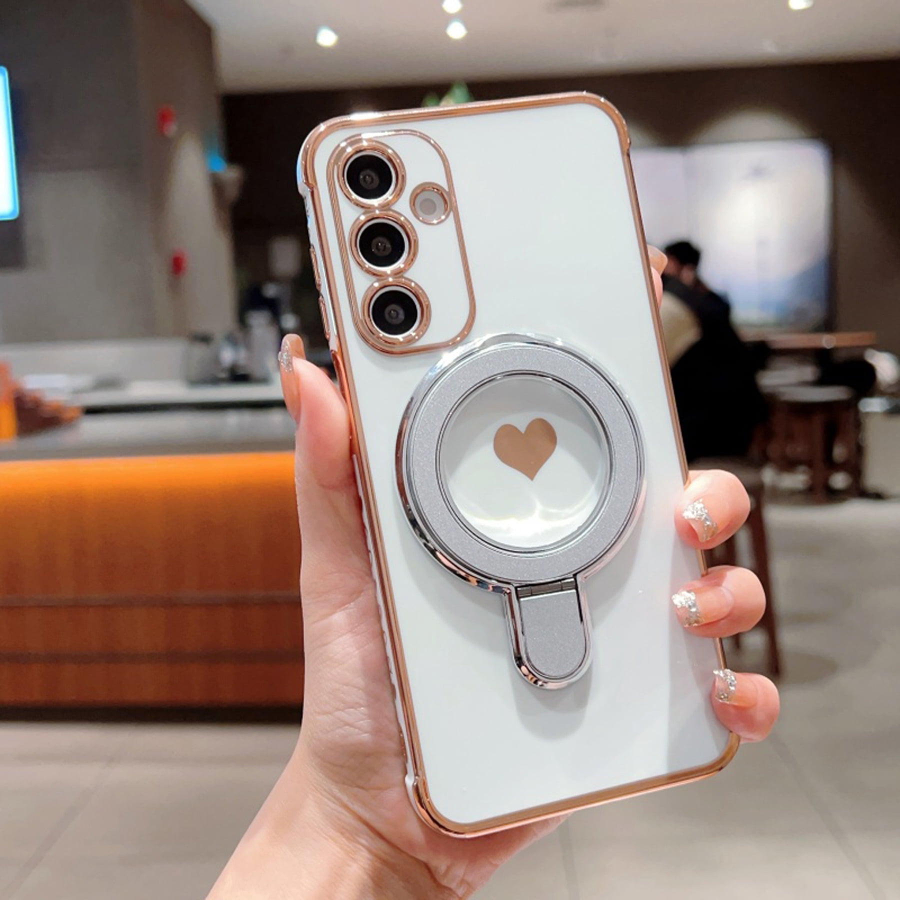 Case for Samsung Galaxy S26 Ultra, Plated Frame Cover with Ring ...