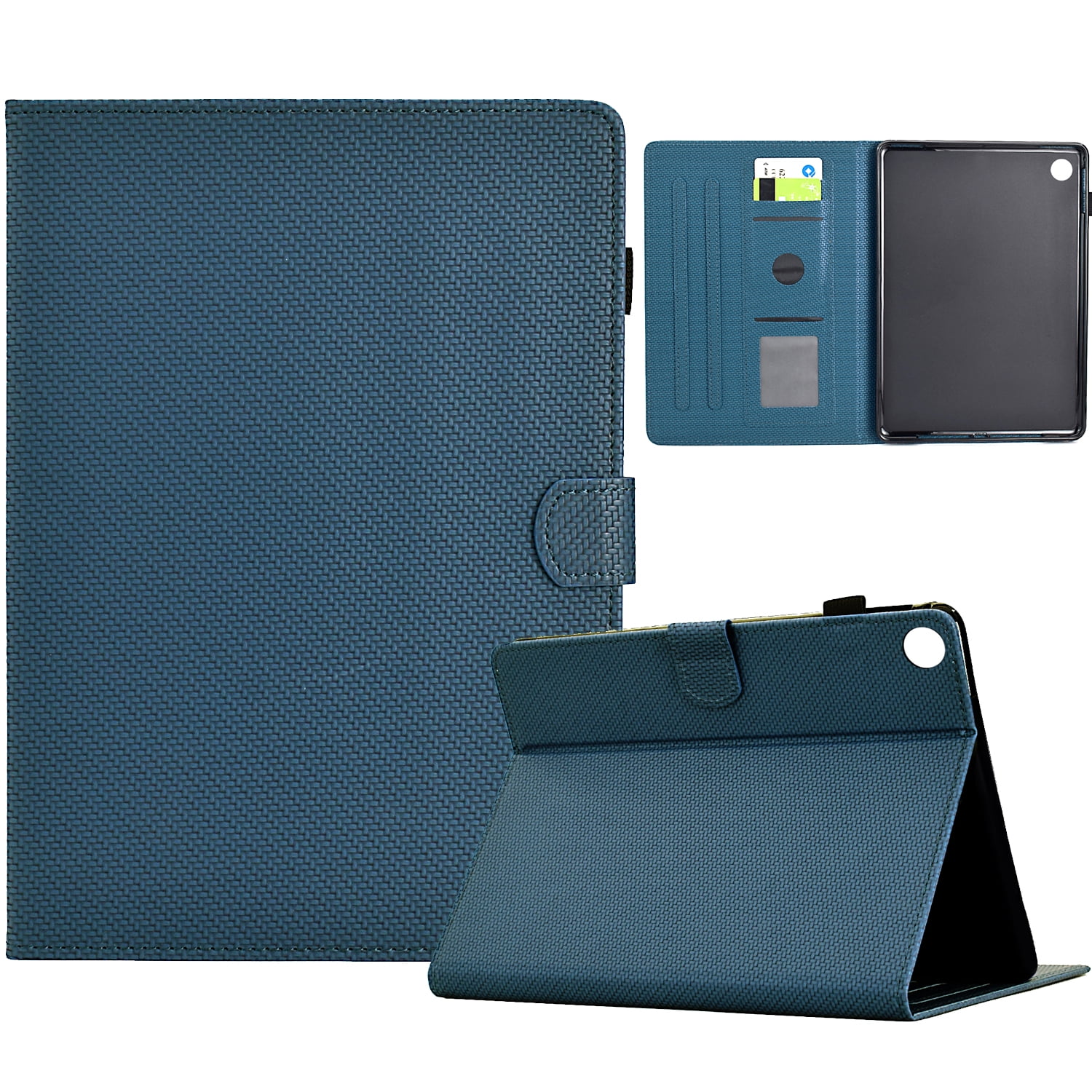 Case for Samsung Galaxy Tab A9 8.7" 2023 SM-X110/SM-X115, Fiber Texture ...